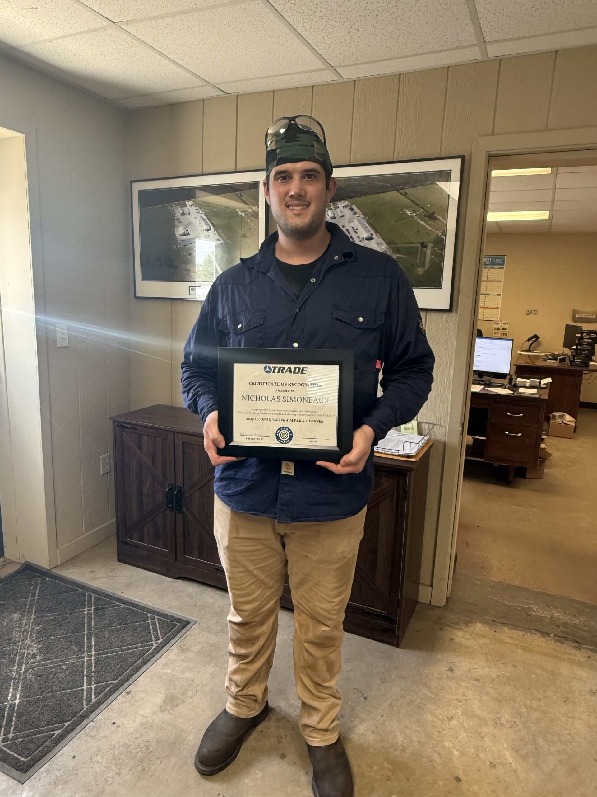 Congrats Aim F.I.R.S.T. Q2 Winner, Nicholas Simoneaux! - Trade